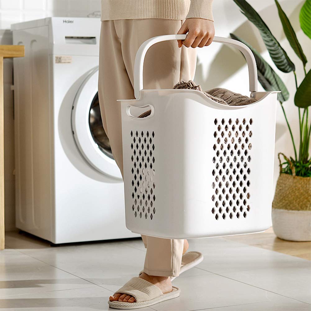 Multipurpose Sorter Basket ,3-Tier Laundry Basket with Wheel Rolling Laundry Sorter Hamper for Kitchen Bedroom Baedroom Bathroom ,Tier Basket Stand with 6 Side Hooks Storage Shelf