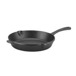 cuisinart pci22-24h 10" roundfry pan helper handle chef classic pre-seasoned cast iron