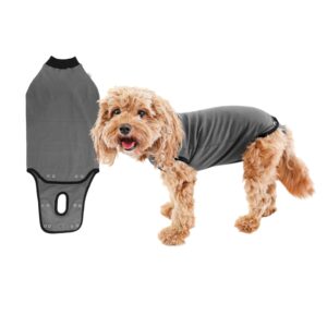 bellyguard recovery suit for dogs, after surgery dog recovery suit female and male, soft cotton dog surgery suit female spay, dog surgical recovery suit male neuter, comfy surgical onesie for dogs.