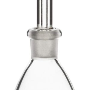 EISCO 10mL Specific Gravity Bottle - Borosilicate Glass - Flat Bottom with Perforated Stopper - For Determining Liquid Density Labs