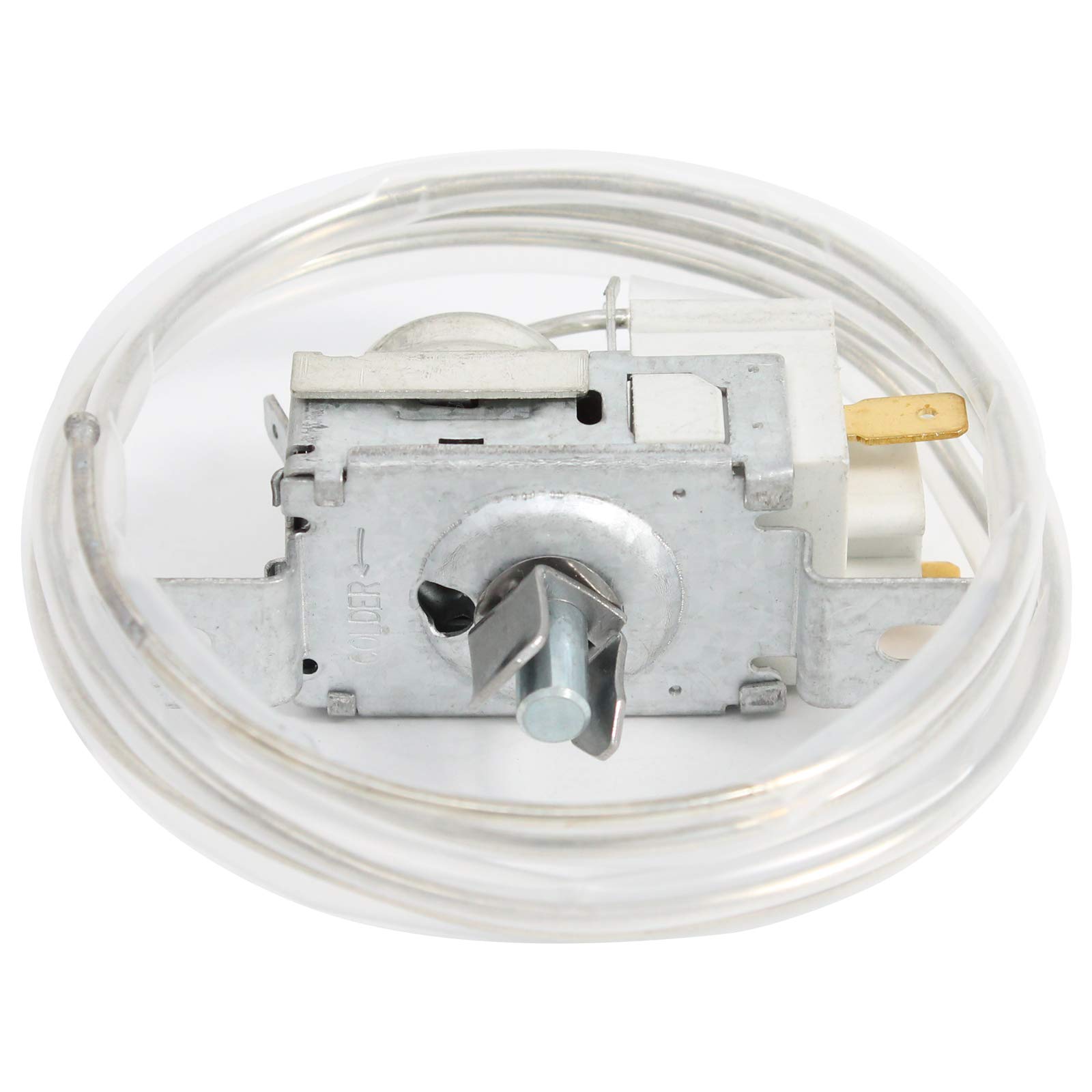 2198202 Cold Control Thermostat & W10225581 Defrost Thermostat Replacement for Whirlpool ED5LHEXTD00 Refrigerator - Compatible with WP2198202 & W10225581