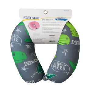 Cloudz Kids Microbead Travel Neck Pillow - Dinosaur