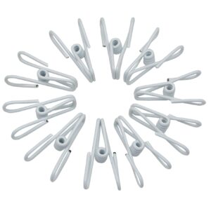 30 pcs 2 inch white chip clips, pvc coating high elasticity strength clothes pins, food clips and bag clips