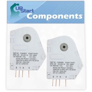 2-pack 215846602 defrost timer replacement for frigidaire frt21lr8dsp refrigerator - compatible with 215846602 refrigerator defrost timer - upstart components brand