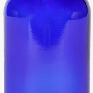 Vivaplex, 2, Large, 16 oz, Empty, Cobalt Blue Glass Spray Bottles with Black Trigger Sprayers and Lids