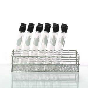 ULAB Stainless Steel Test Tube Rack, Wire Constructed, 24 Places, Suitable for Tubes of Dia.≤25mm, UTR1010