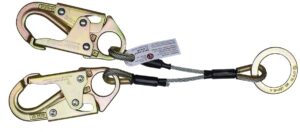 6515-sh super anchor 2-d lanyard with double locking steel snaphooks