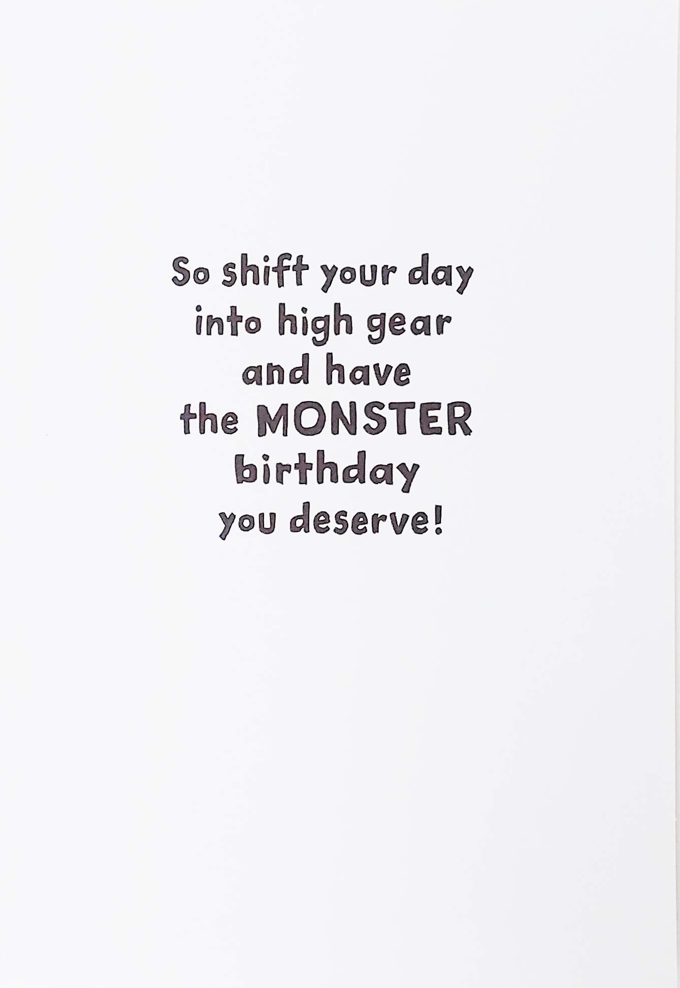 Greeting Card Grandson - Celebrating Large and Loud - Happy Birthday with Monster Truck