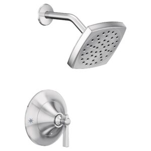 moen ts2912 flara posi-temp pressure balancing shower trim kit, valve required, chrome