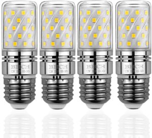 bhch e26 led corn bulbs 12w,3000k warm white,1200lm,edison screw bulbs,100w incandescent bulbs equivalent,pack of 4