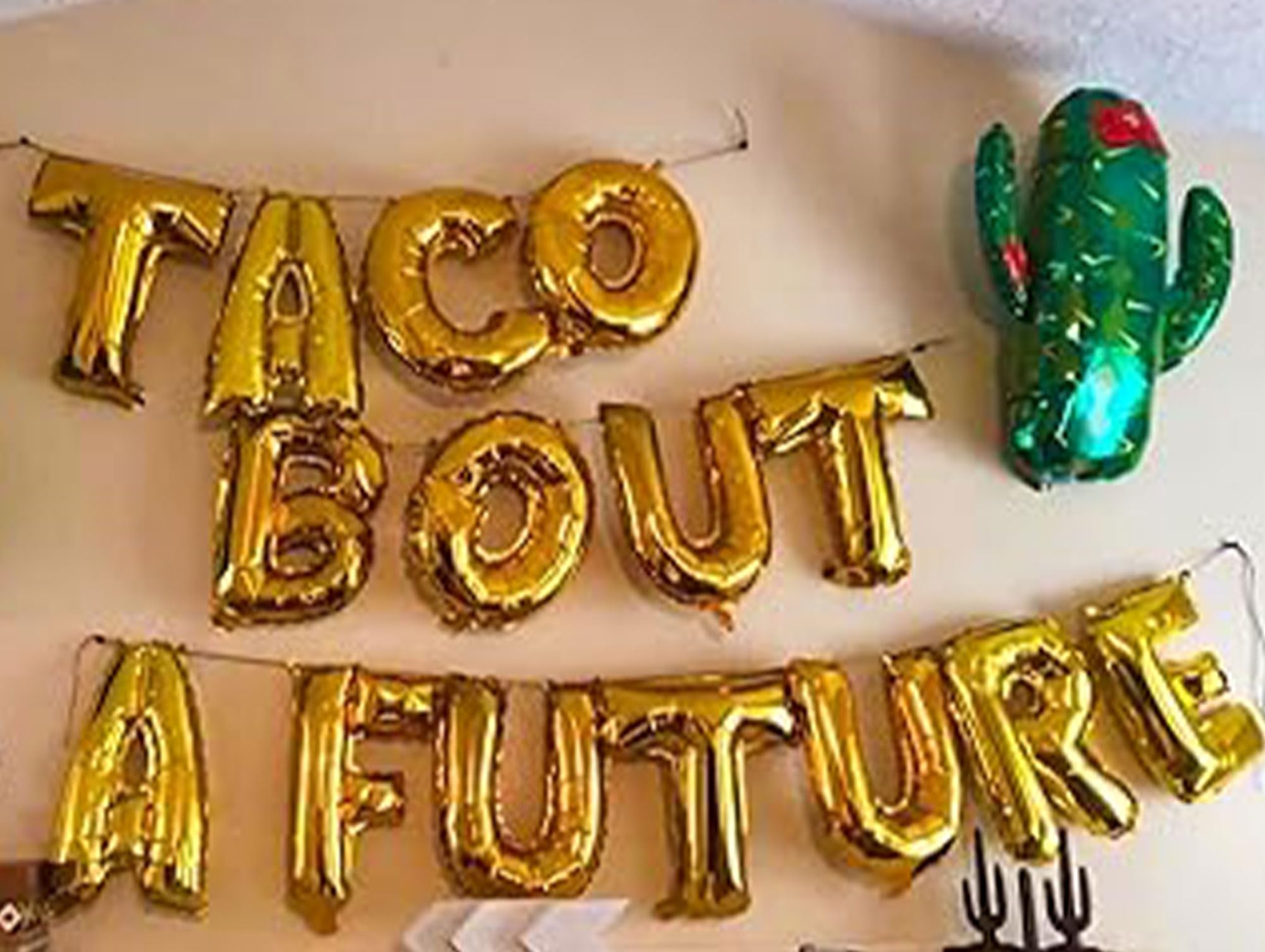 JeVenis Taco Bout a Future Balloons Taco Bout a Future Banner Mexican Graduation Party Decoration Fiesta Bachelorette Decor Mexican Bachelorette Decor