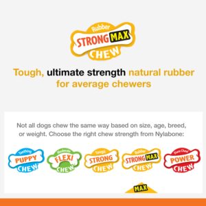 Nylabone Strong Chew Cone Stuffable Chew Toy Bundle for Dogs Vanilla & Bacon Medium/Wolf (2 Count)