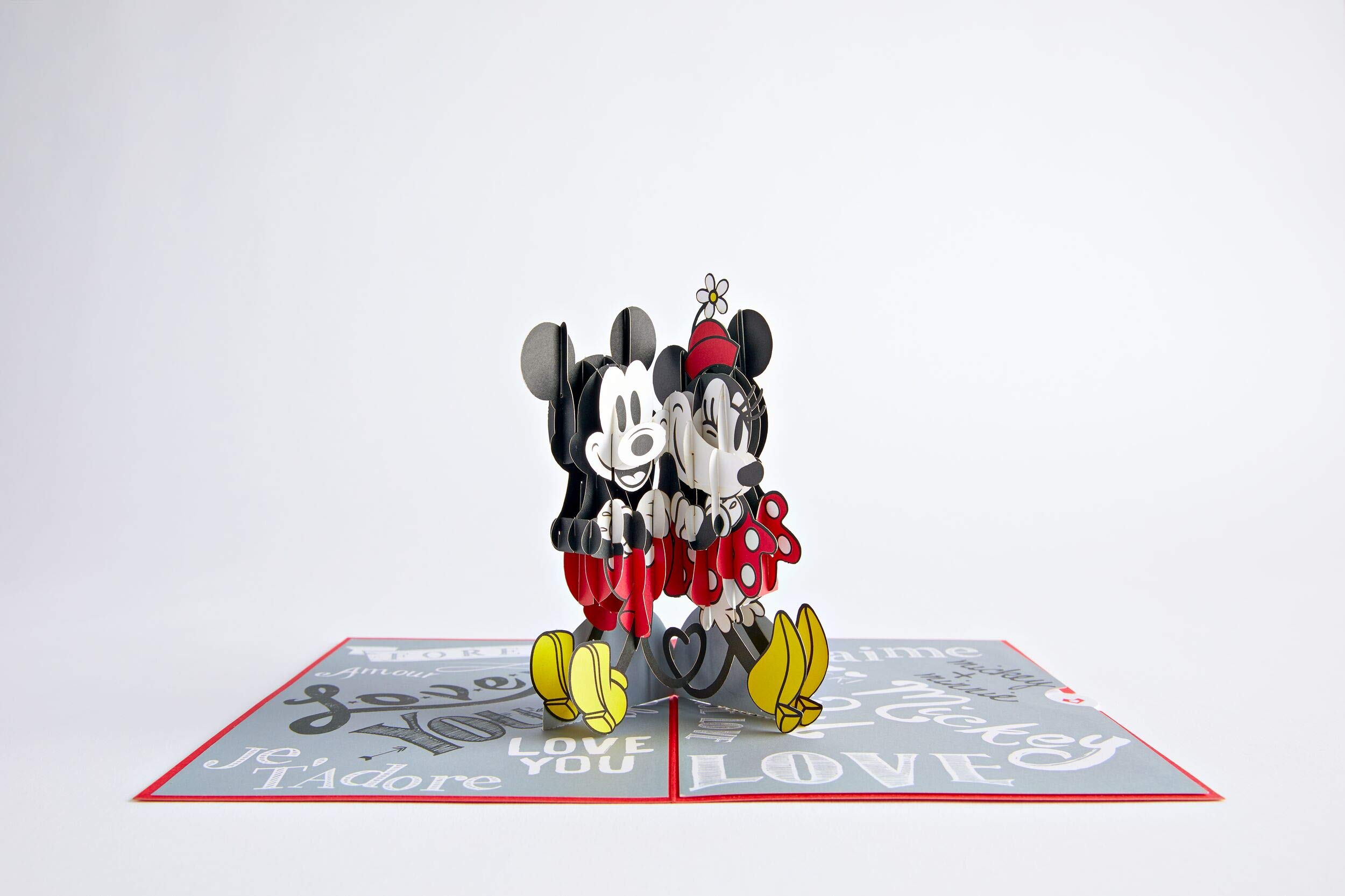 Lovepop Disney Mickey & Minnie In Love Pop Up Card - 3D Valentines Day Card Pop Up Valentines Day Card, Couples Card, Pop Up Greeting Card, Disney Birthday Card