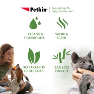 Petkin Mega PetWipes, 200 Wipes - Bamboo Pet Wipes for Dogs and Cats - for Face, Paws, Ears, Body and Eye Area - Super Convenient Dog Cleaning Wipes, Ideal for Home or Travel - Easy to Use