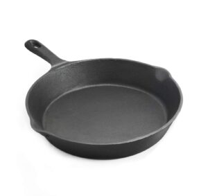 excelsteel 10" cast iron skillet,black,545