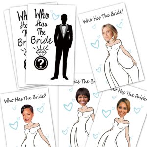 ukebobo 33 Cute Bridal Shower Games - Scratch Off Bridal Shower Game.Funny Bachelorette Party Games - Who Has The Bride - 33 Sheets