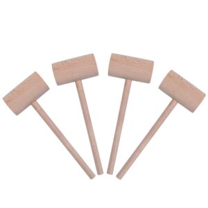 4pcs wooden crab or lobster mallets