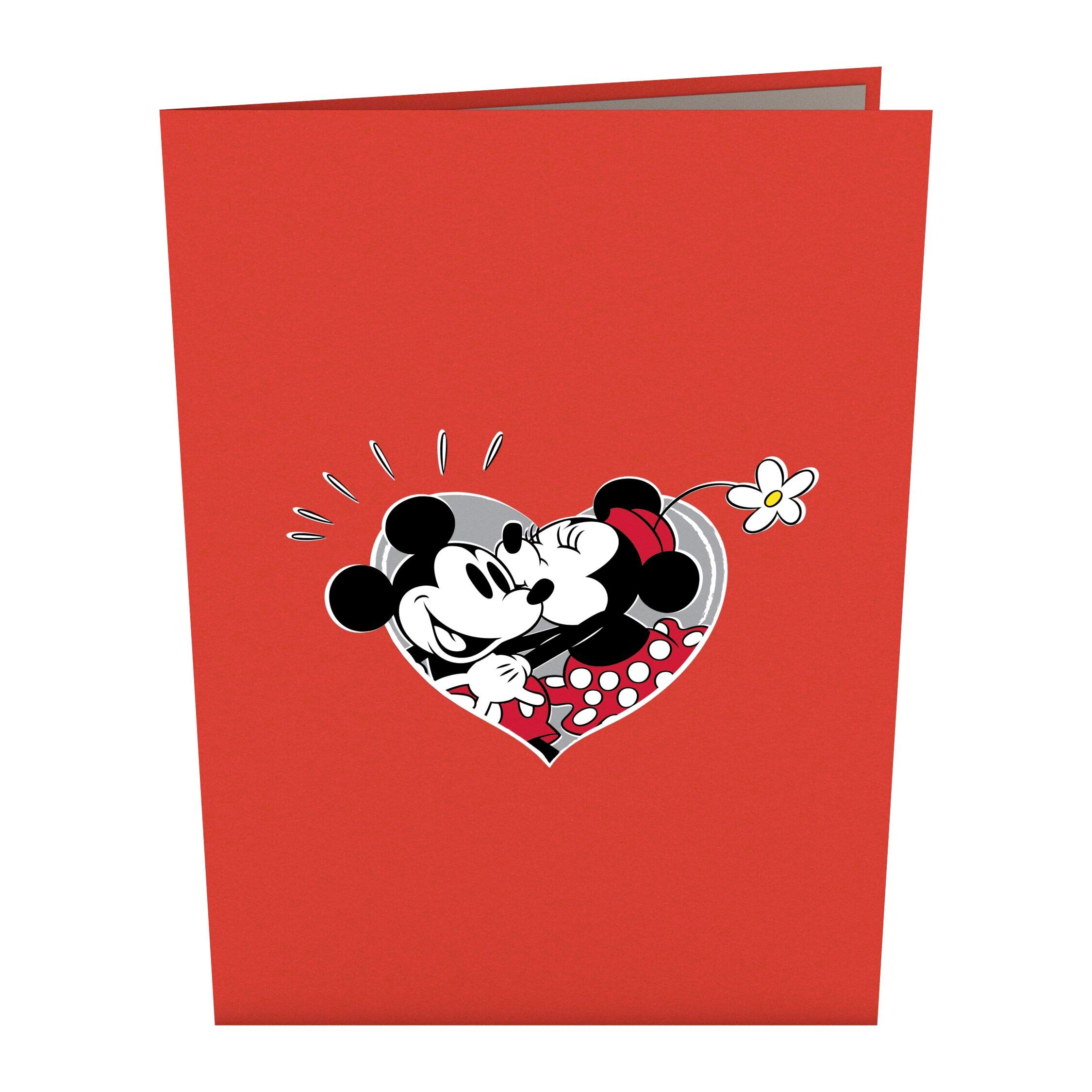 Lovepop Disney Mickey & Minnie In Love Pop Up Card - 3D Valentines Day Card Pop Up Valentines Day Card, Couples Card, Pop Up Greeting Card, Disney Birthday Card