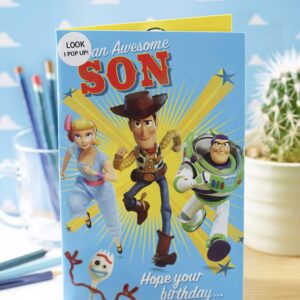 Son Birthday Card - Birthday Card for Son - Kids Birthday Card - Toy Story 4 Card - Disney Birthday Card - Giftcard for Kids - Toy Story Birthday Gifts