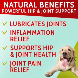 PAWFECTCHEW Hemp + Glucosamine Treats for Dogs - Made in USA Hip & Joint Supplement w/Hemp Oil Chondroitin MSM Turmeric - Natural Pain Relief - All Breeds Sizes - 120 Soft Chews