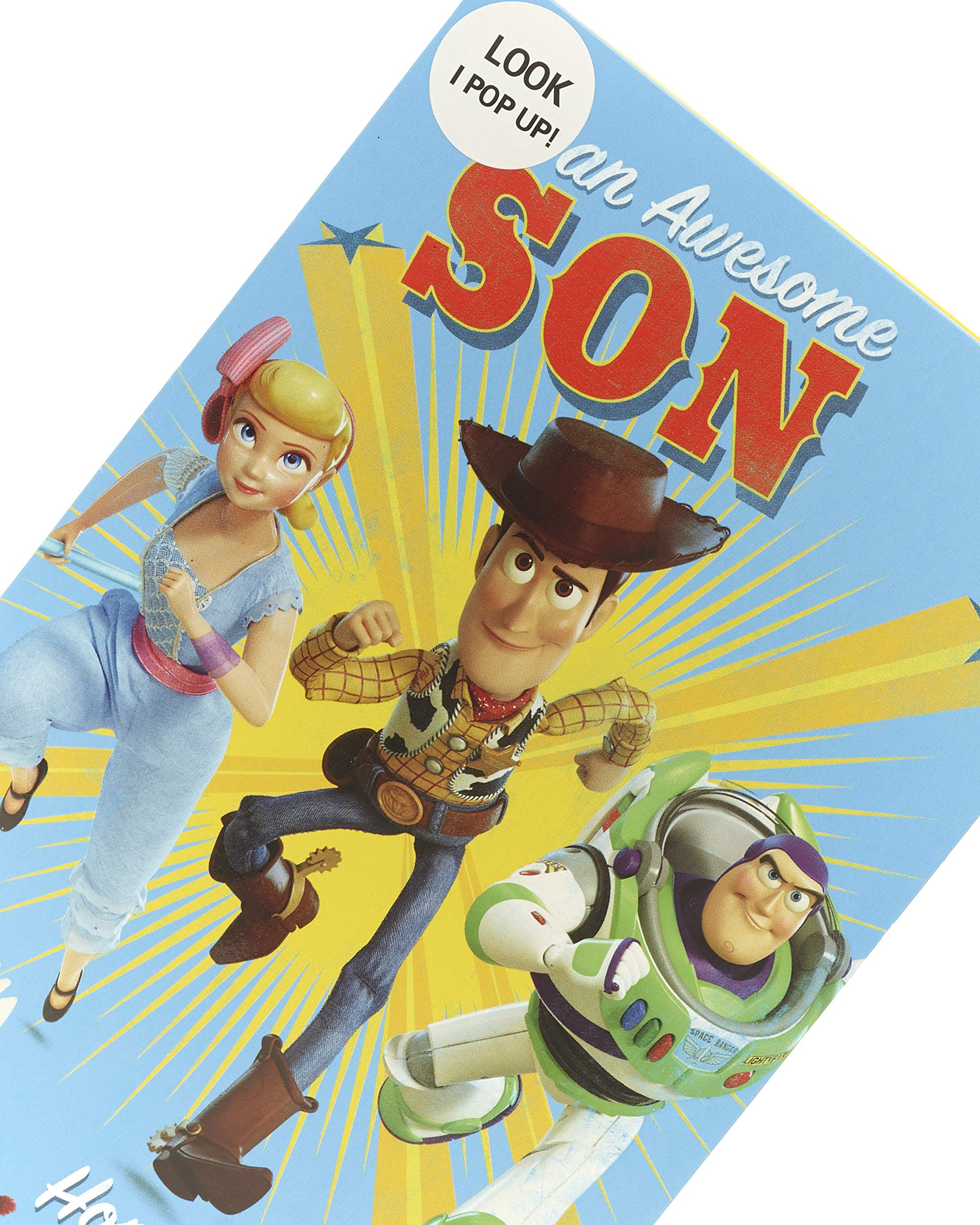 Son Birthday Card - Birthday Card for Son - Kids Birthday Card - Toy Story 4 Card - Disney Birthday Card - Giftcard for Kids - Toy Story Birthday Gifts