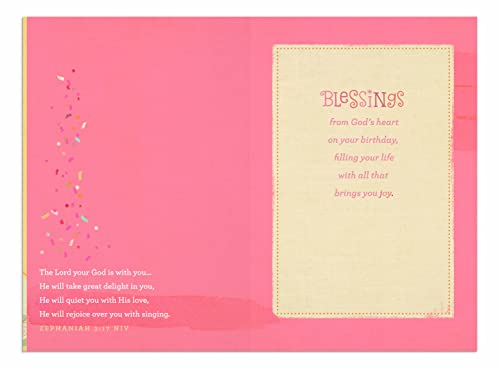 DaySpring - Colors of Compassion - You are God's Delight - Friendship Birthday - 6 Premium Birthday Cards with Envelopes, NIV (39862)