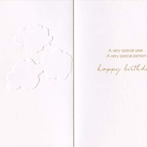 Pictura Shimmering Rose Bouquet Sara Miller Feminine 60th Birthday Card for Her/Woman