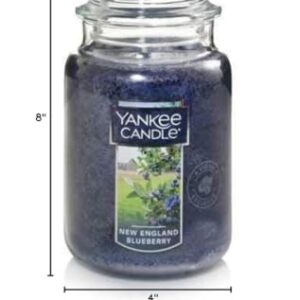 New England Blueberry Large Jar Candle,Fresh Scent