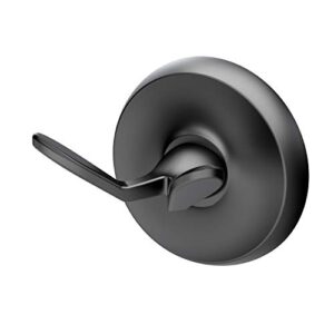 gatco 5076mx desinger ii robe hook, matte black/wall mounted double robe and towel hook for bathroom