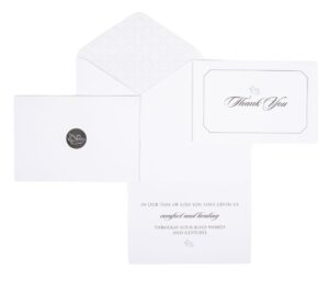 funeral thank you cards with envelopes | sympathy cards with meaningful message | set of 25 with decorative envelopes and stickers for envelope closure