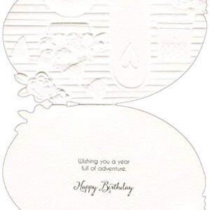 Pictura Camper with Pink Door Sienna Garden Die Cut Feminine Birthday Card for Her/Woman