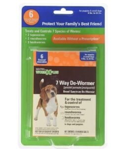 sentry worm x plus - small dogs 2 count - pack of 3