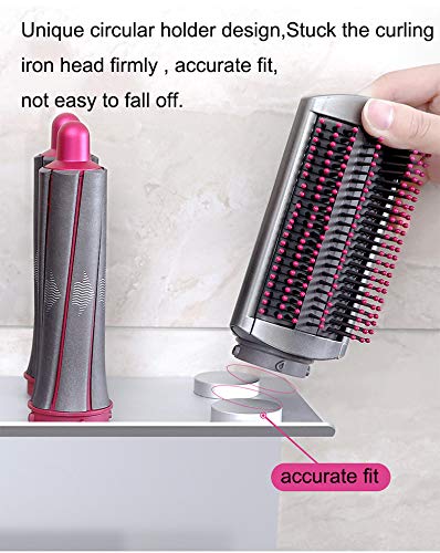 Buwico BUBM Wall Mount Holder for Dyson Airwrap Styler,Aluminum Alloy Wall Storage Organizer Stand Rack for Dyson Airwrap Pre-Styling Dryer (Only the Holder is sold, Not Included Hair Dryer)