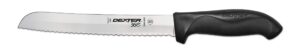 dexter 8" scalloped bread knife, black handle