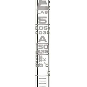 EISCO Serological Pipette, 5ml - Class A, Tolerance ±0.030ml - White Graduations - Color Code, Red - Calibrated for Delivery to Jet - Borosilicate Glass