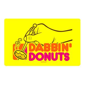 dabpadz fabric top dropmat - 16"x10" - assorted designs (dabbin donuts)