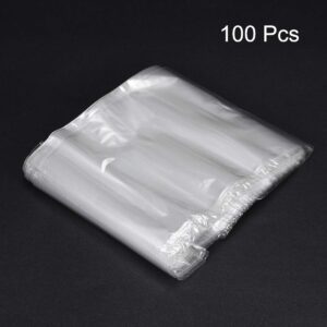 uxcell Shrink Wrap Bags, 17.5x14 inch 100pcs Shrinkable Wrapping Packaging Bags Transparent Industrial Packaging Sealer Bags