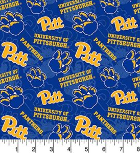 sykel enterprises university of pittsburgh cotton fabric with new tone on tone design newest pattern