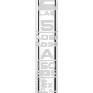 EISCO Serological Pipette, 5ml - Class A, Tolerance ±0.030ml - White Graduations - Color Code, Red - Calibrated for Delivery to Jet - Borosilicate Glass