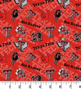 sykel enterprises texas tech university cotton fabric with new tone on tone design newest pattern