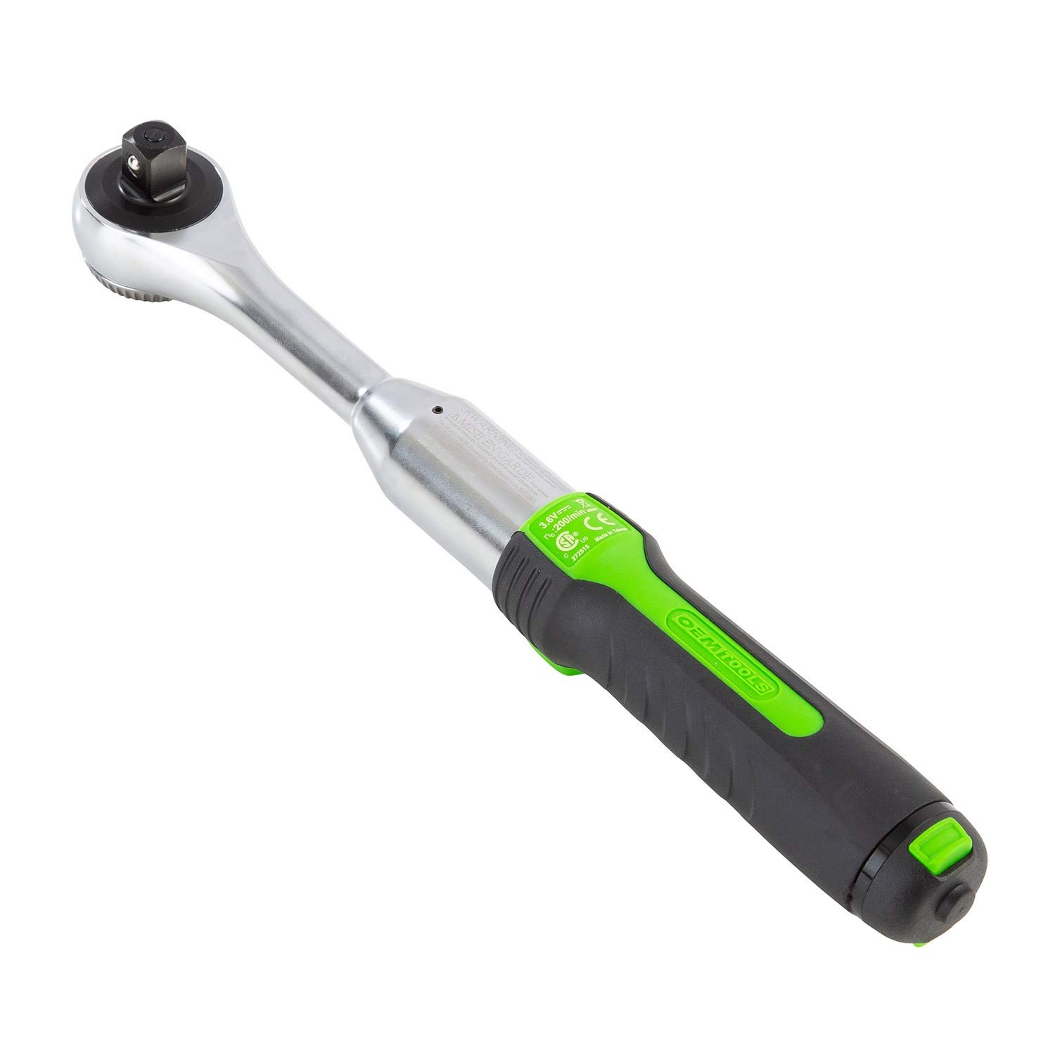 OEMTOOLS 24494 3/8" Drive R2 Powered Speed Ratchet, Electric Cordless Ratcheting Wrench, Includes 2 Li-ion Rechargeable Batteries and Charging Base