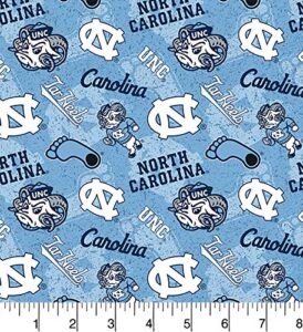 university of north carolina cotton fabric with new tone on tone design newest pattern