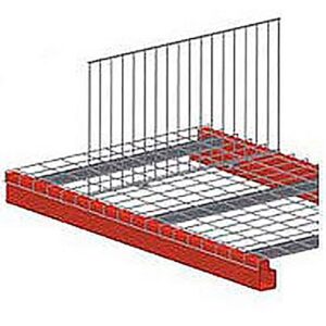 global industrial pallet rack wire deck divider, 34"d x 18"h