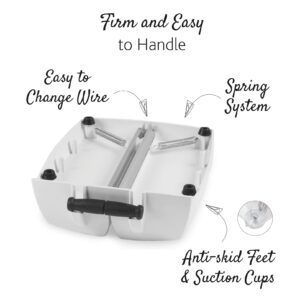 Cheese Slicer With Adjustable Thickness - Wire Cheese Slicer For Mozzarella Cheese, Cheddar Cheese, Gouda Cheese - Cheese Slicers For Block Cheese Heavy Duty Wires