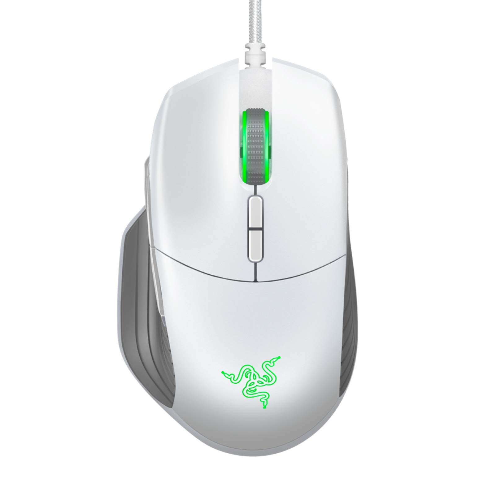 Razer Basilisk Gaming Mouse: 16,000 DPI Optical Sensor - Chroma RGB Lighting - 8 Programmable Buttons - Mechanical Switches - Customizable Scroll Resistance - Mercury White