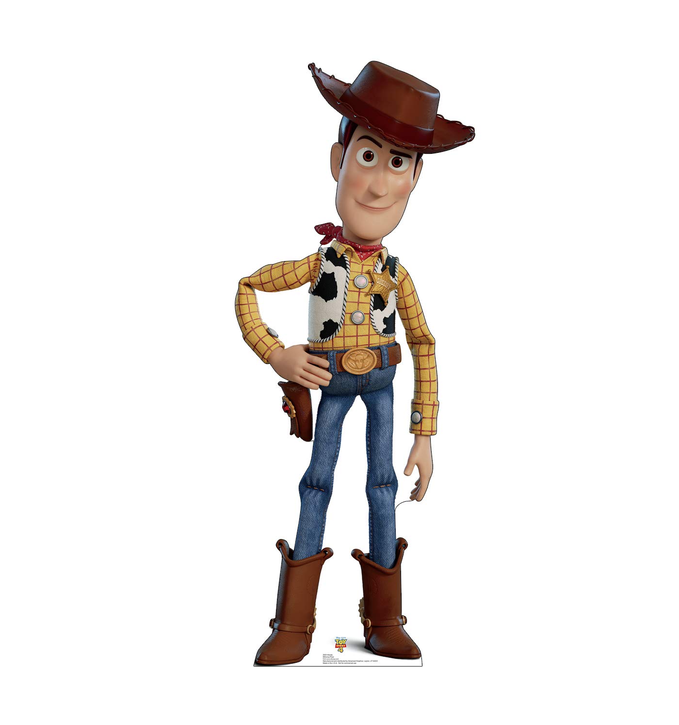 Cardboard People Woody Life Size Cardboard Cutout Standup - Disney Pixar Toy Story 4 (2019 Film)