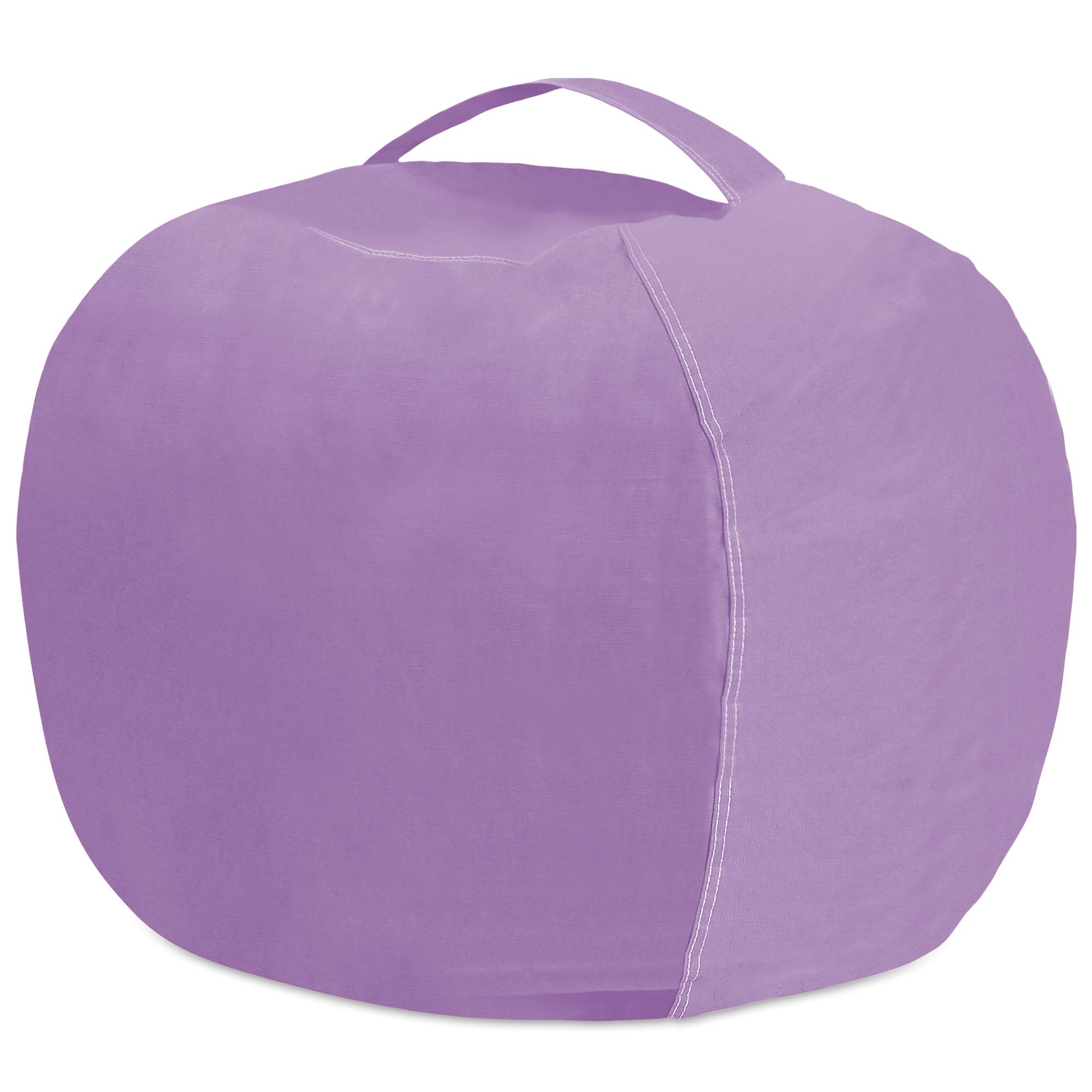 Posh Stuffable Kids Stuffed Animal Storage Bean Bag Chair Cover - Childrens Toy Organizer, X-Large 48" - Heather Lavender