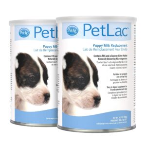 pet-ag petlac powder for puppies - 10.5 oz, pack of 2 - puppy milk replacement powder for puppies newborn to six weeks old - easy to digest