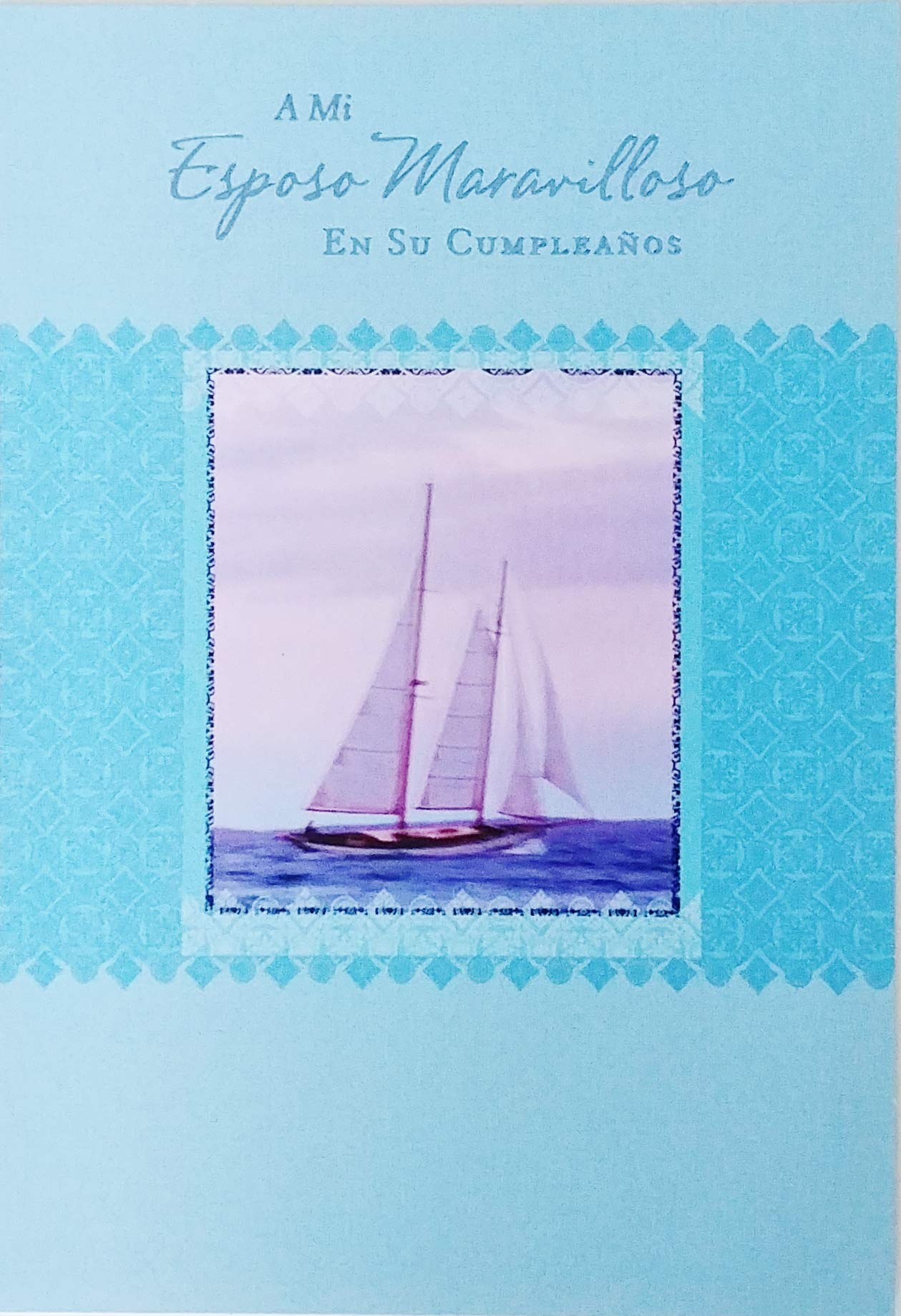 Greeting Card A Mi Esposo Maravilloso En Su Cumpleanos - For My Wonderful Husband Happy Birthday in Spanish