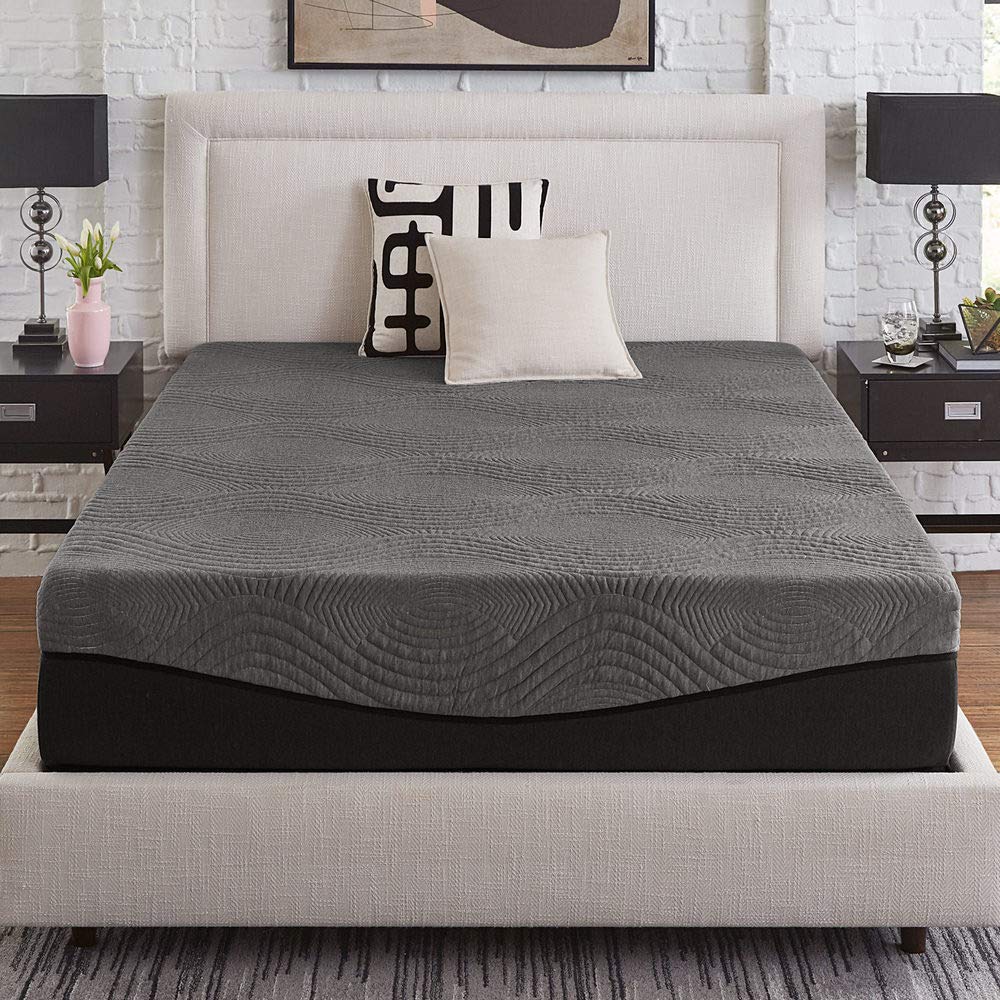 Slumber Solutions Active 14-inch Charcoal Memory Foam Mattress Queen